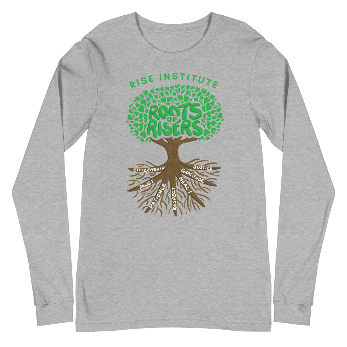 Roots of RISER Adult Long Sleeve Tee – Al-Kisa Foundation